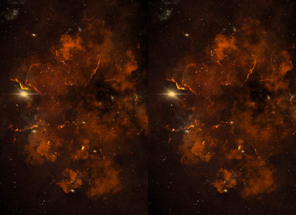 Deep space stereo drawings - the stereosite